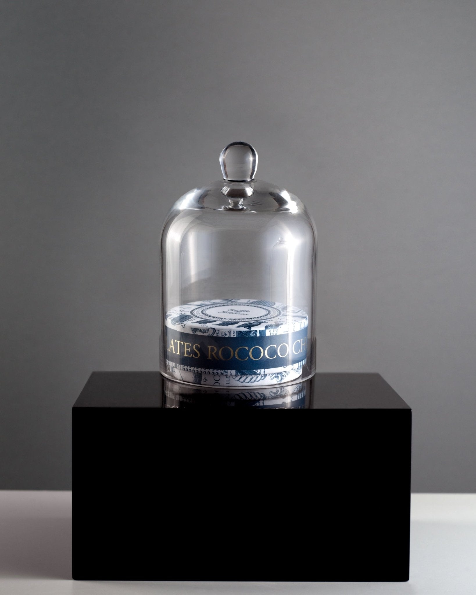 Rococo Mini Truffle Selection and Small Glass Cloche Gift Set - Novenary